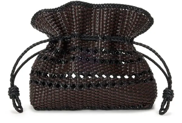 Loewe Medium Flamenco Woven Nappa Leather Clutch