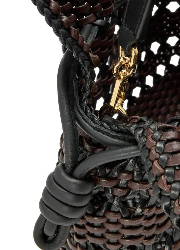 Loewe Medium Flamenco Woven Nappa Leather Clutch