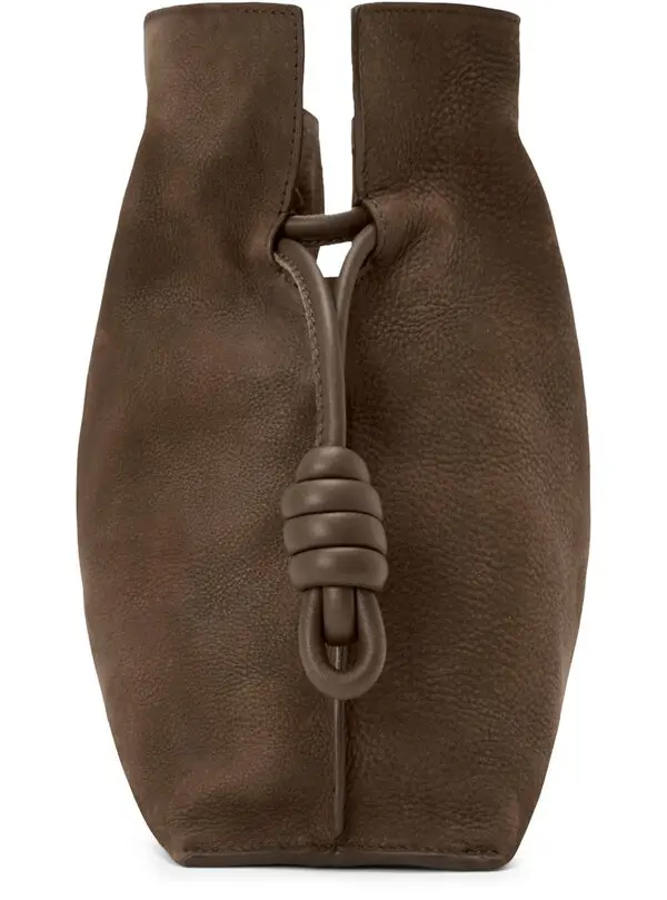 Loewe Medium Flamenco Clutch In Grained Nubuck