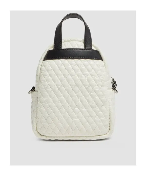 Moncler Quilted Cross Body Bag - White