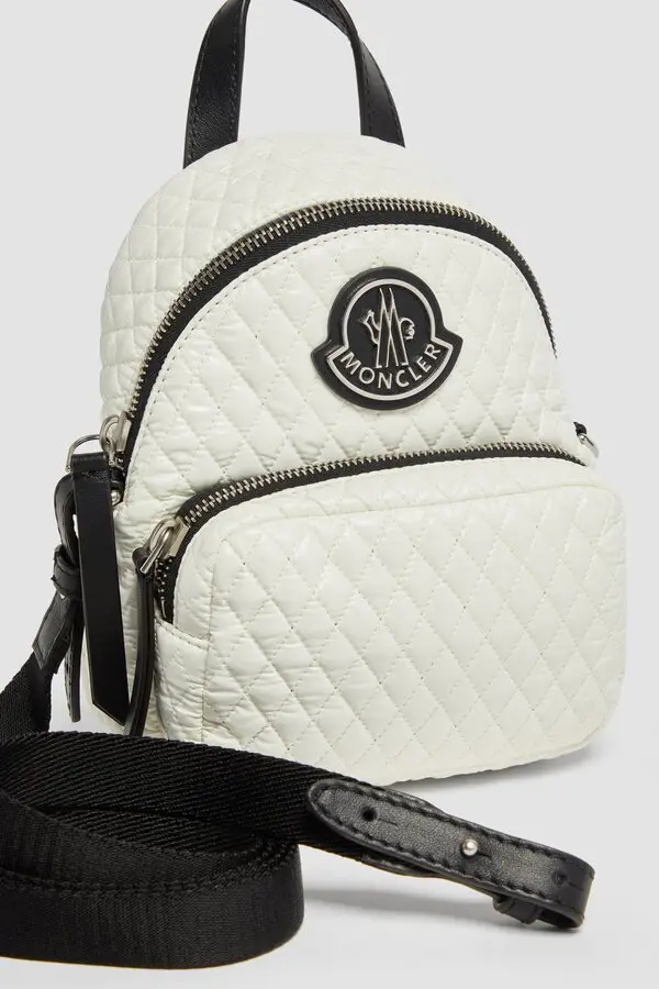 Moncler Quilted Cross Body Bag - White