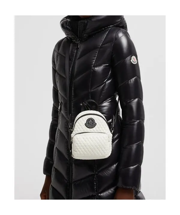 Moncler Quilted Cross Body Bag - White