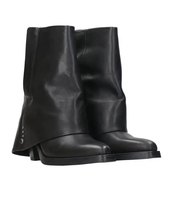 Ash Round-headed Short Boots