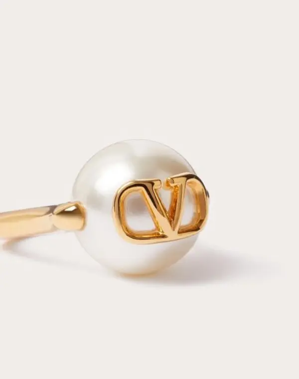 Valentino Garavani Vlogo Signature Faux-pearl Ring