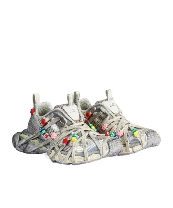 Balenciaga 3xl Extreme Lace Sneaker In Eggshell/multicolor
