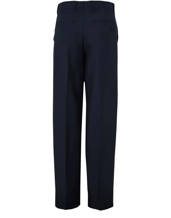 Miu Miu Straight Wool Trousers