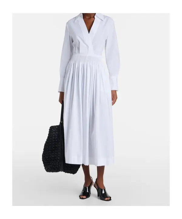 JOSEPH Kathe Cotton Poplin Midi Dress