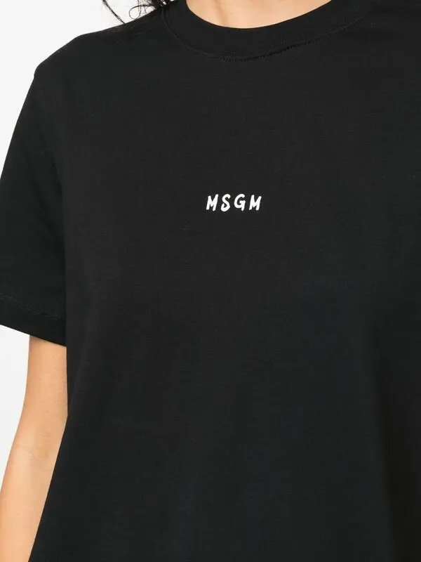 MSGM Logo-print Cotton T-shirt