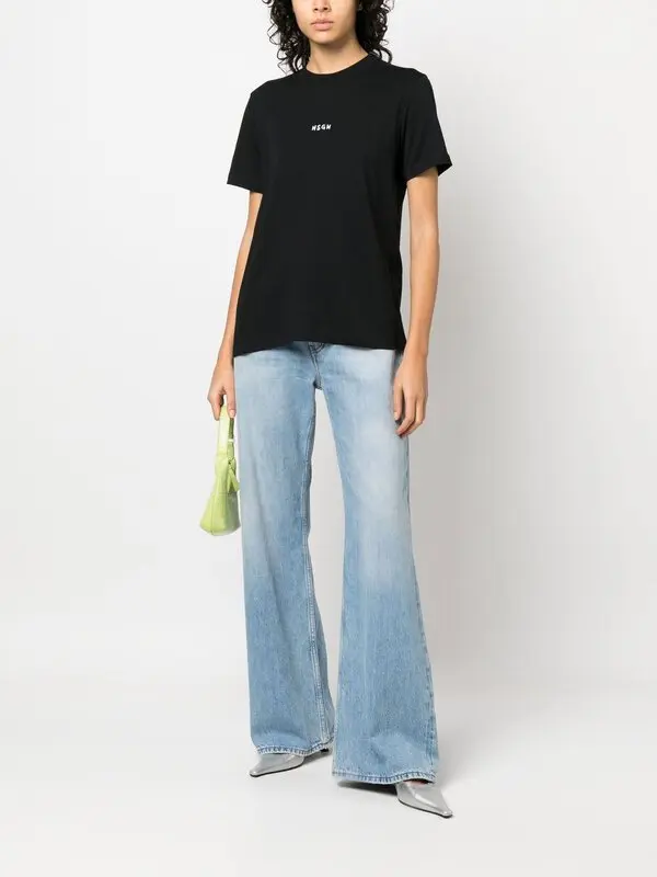 MSGM Logo-print Cotton T-shirt