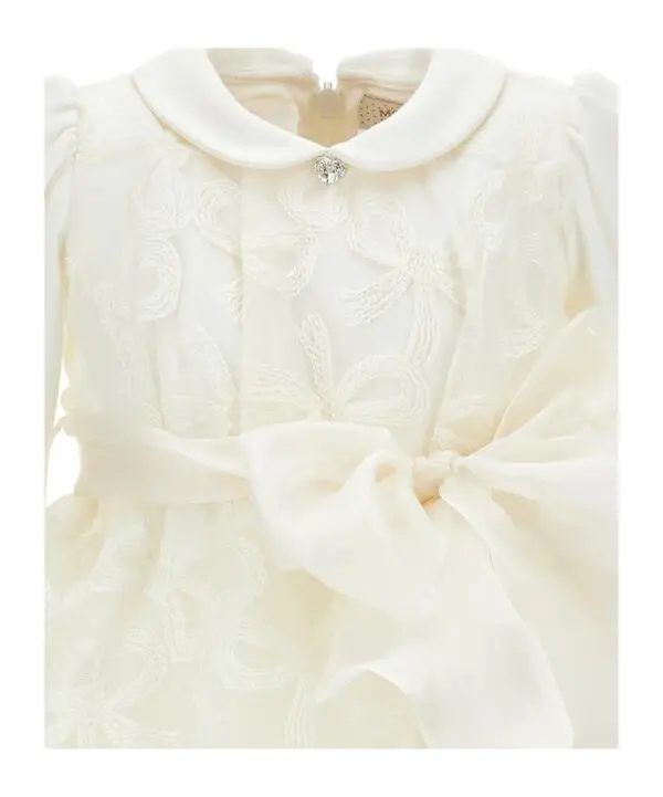 Monnalisa Bow-embellishment Dress