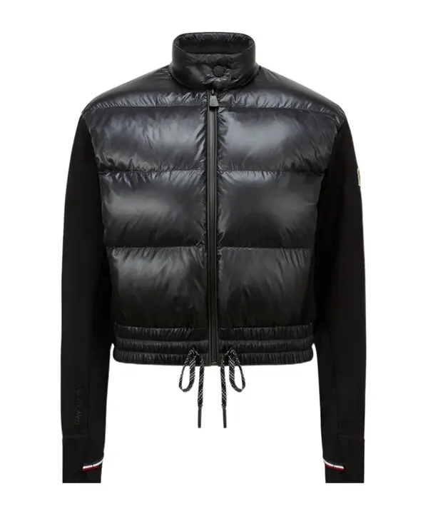 Moncler Padded Zip-up Jersey Cardigan