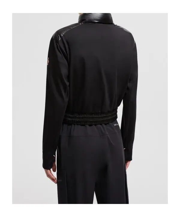 Moncler Padded Zip-up Jersey Cardigan