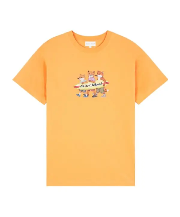 Maison Kitsuné Crewneck T-shirt With Fox Print