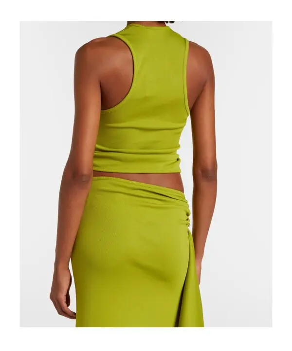 Christopher Esber Crystal Pendant Pleated Vest