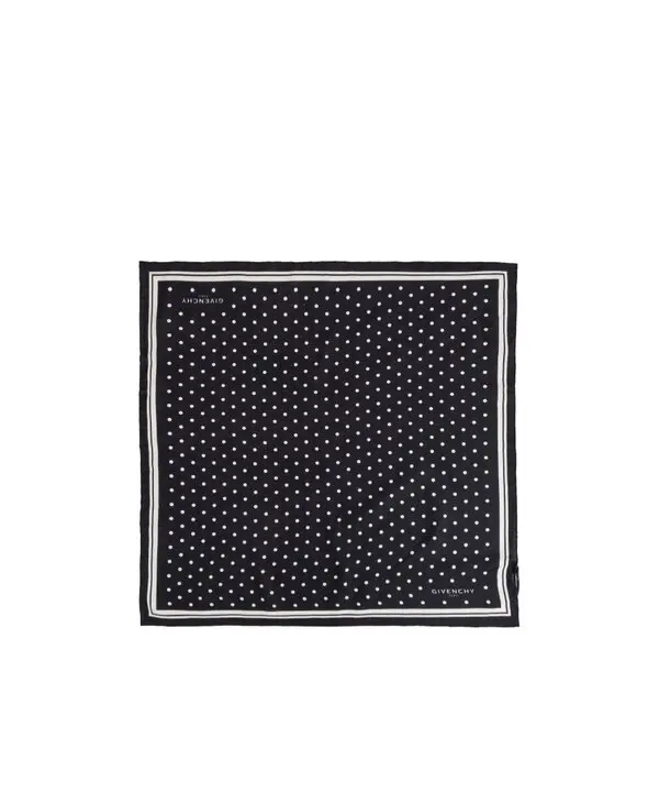 Givenchy Polka-dot Pattern Scarf - Black