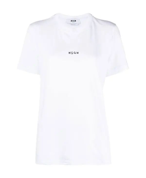 MSGM Logo-print Cotton T-shirt