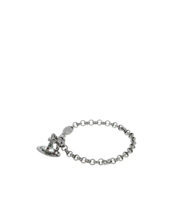 VIVIENNE WESTWOOD Petite Orb Chain Bracelet - Gray
