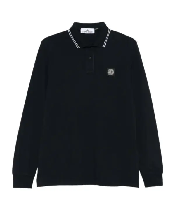 Stone Island Long-sleeved Polo Shirt