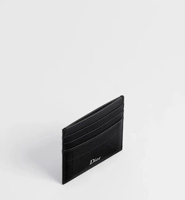 Dior Card Holder In Calfskin