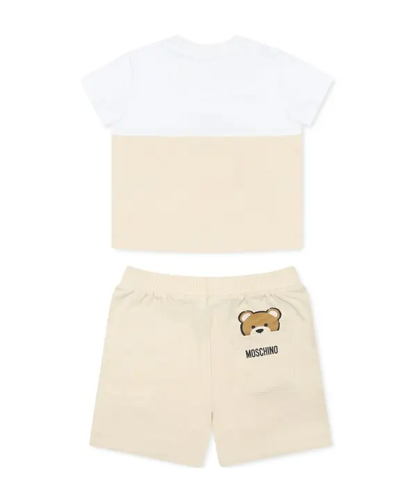 Moschino Teddy Bear Motif Shorts Set