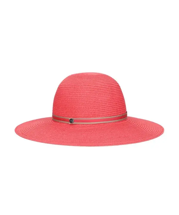 Borsalino Giselle Braided Papier Hat - Pink