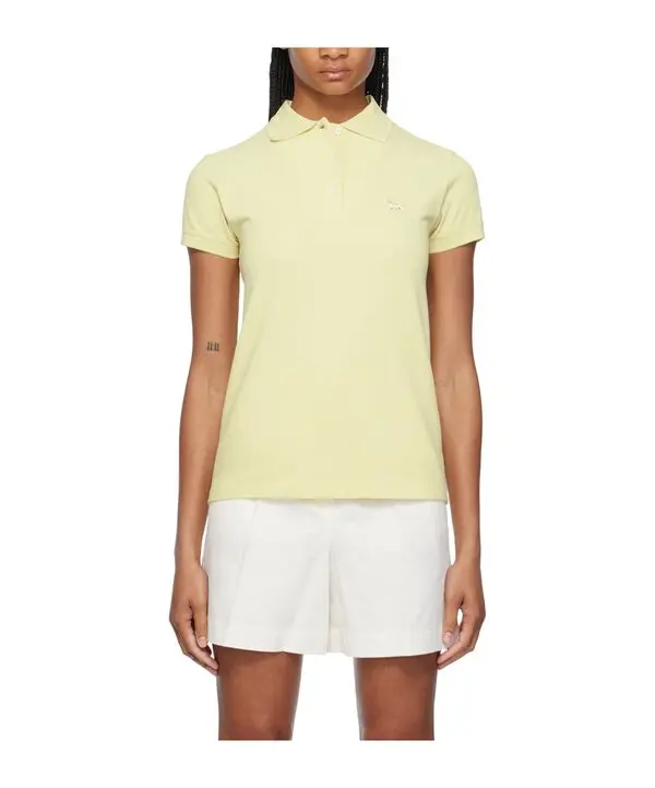 Maison Kitsuné Logo Embroidered Short-sleeved Polo Shirt