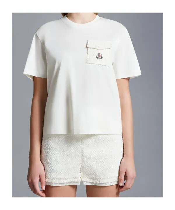 Moncler Tweed Pocket Crewneck T-shirt