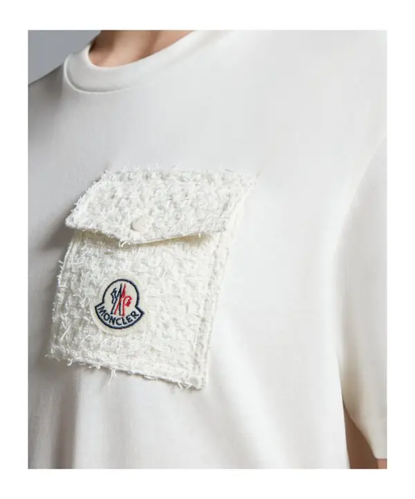Moncler Tweed Pocket Crewneck T-shirt