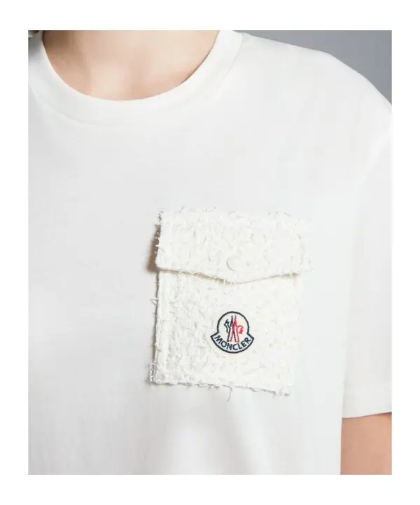 Moncler Tweed Pocket Crewneck T-shirt