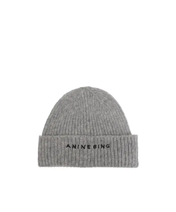 ANINE BING Logo Wool Hat