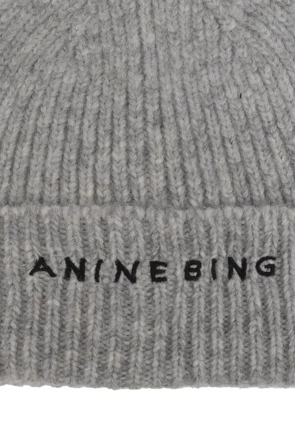 ANINE BING Logo Wool Hat