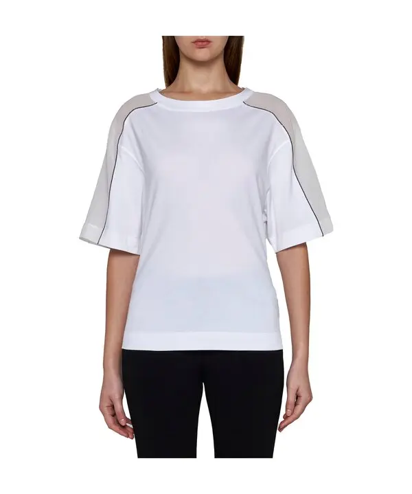 Brunello Cucinelli Panelled Crewneck T-shirt
