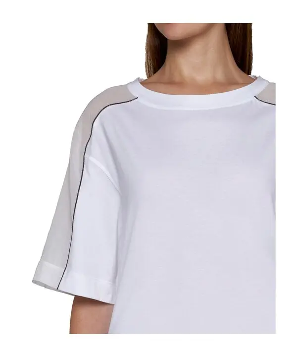 Brunello Cucinelli Panelled Crewneck T-shirt