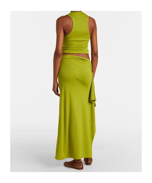 Christopher Esber Crystal Pendant Maxi Skirt