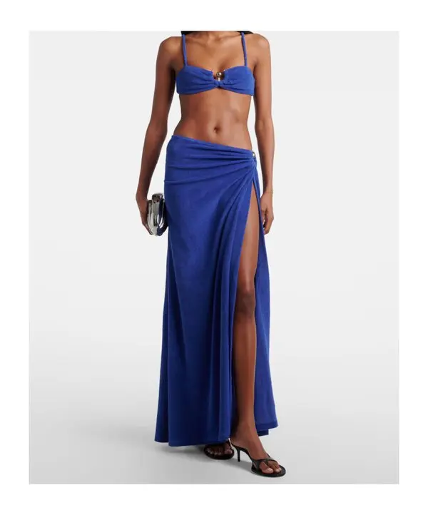 Christopher Esber Cotton-blend Terry Maxi Skirt