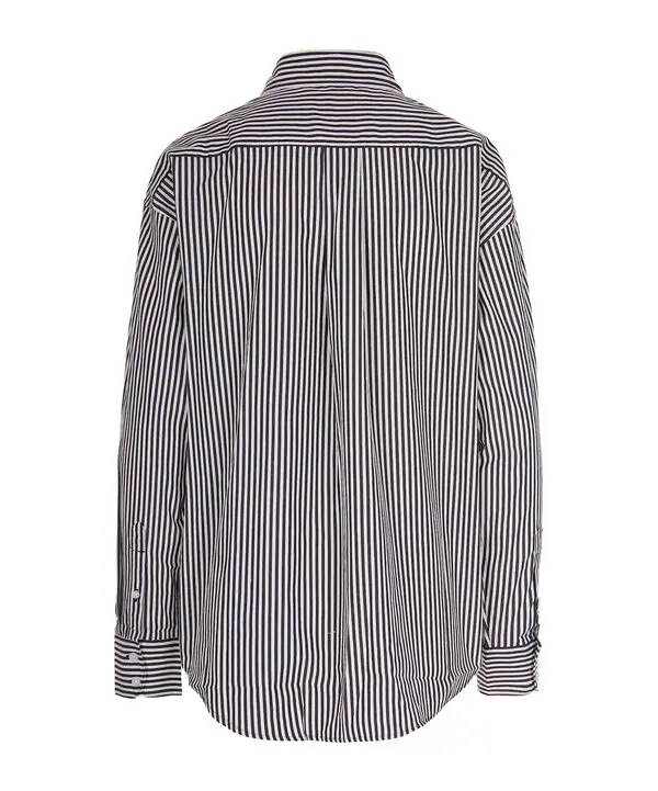 Carhartt Work In Progress Striped Long Sleeve Shirt With Logo Detail