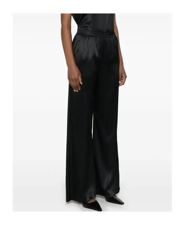 Ermanno Scervino Satin Wide Leg Trousers