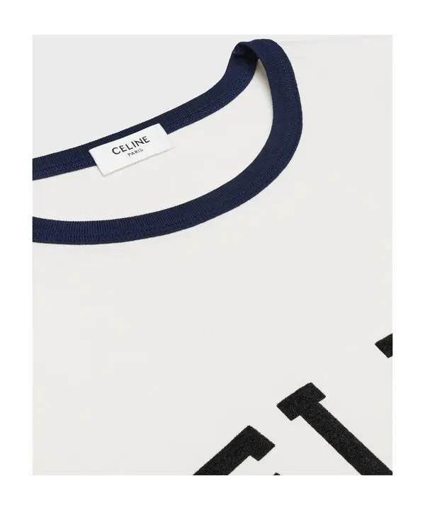 Celine Paris Loose T-shirt In Cotton Jersey