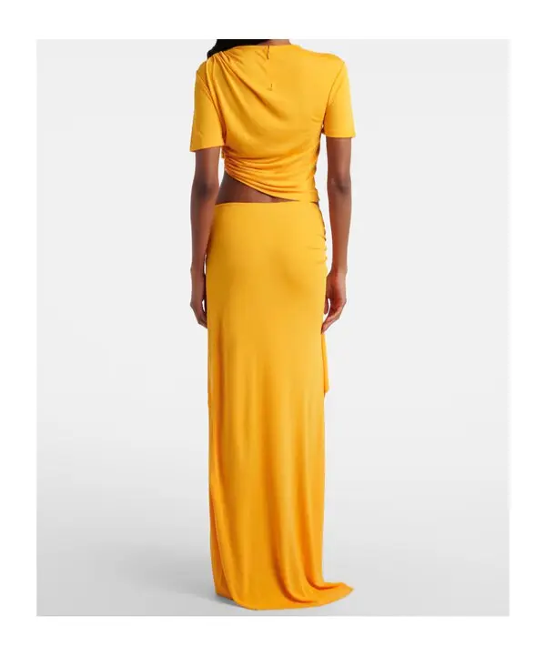 Christopher Esber Embellished Pleated Long Skirt