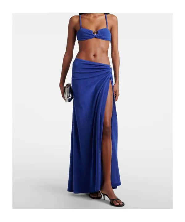 Christopher Esber Cotton Blend Terry Cloth Bra Top