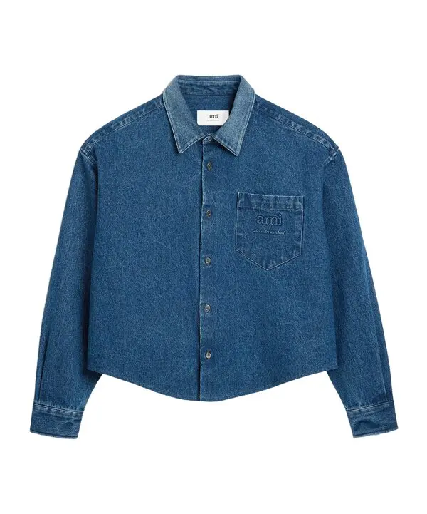AMI Paris Button-up Denim Shirt