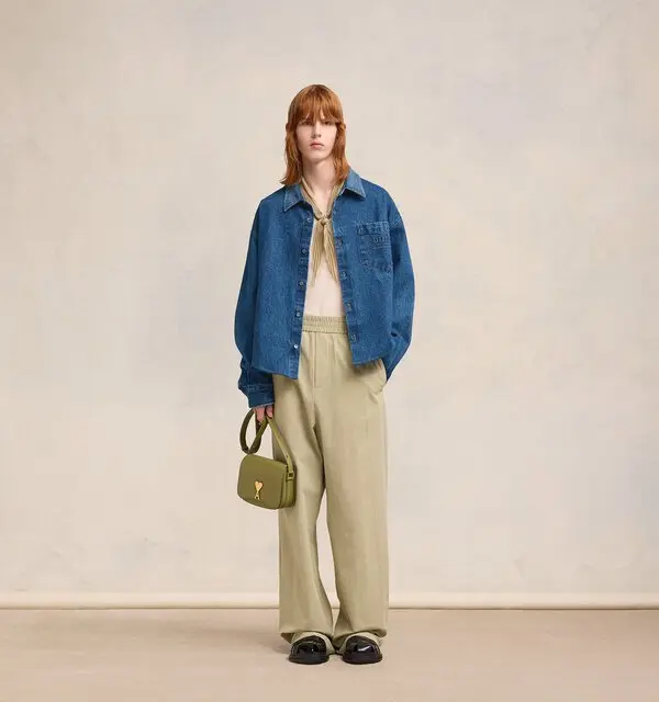 AMI Paris Button-up Denim Shirt