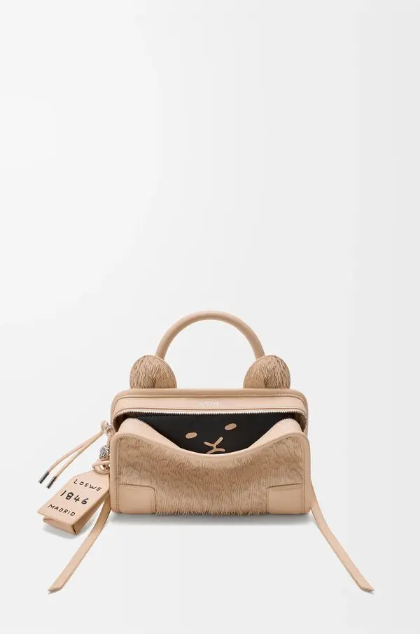 Loewe Mini Lion Fringed Cut Amazona Shoulder Bag