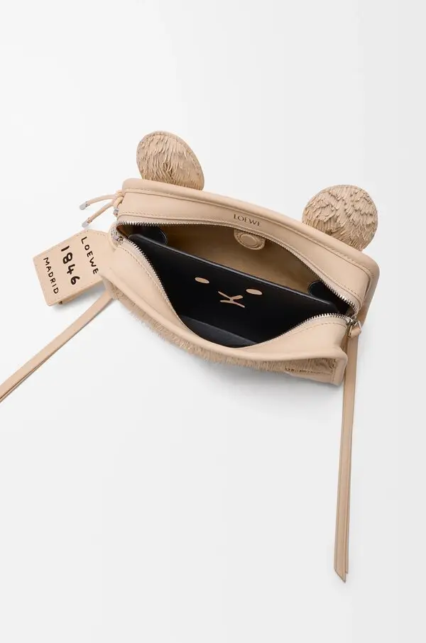 Loewe Mini Lion Fringed Cut Amazona Shoulder Bag