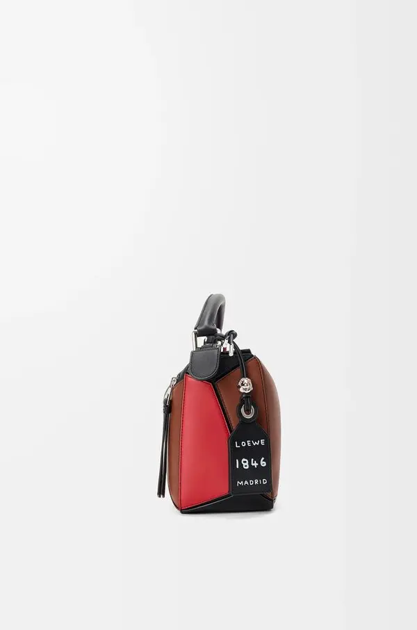 Loewe Small Lion Intarsia Puzzle Shoulder Bag