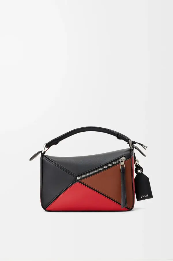 Loewe Small Lion Intarsia Puzzle Shoulder Bag