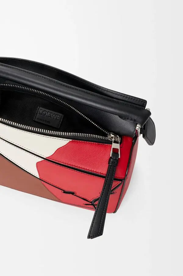 Loewe Small Lion Intarsia Puzzle Shoulder Bag