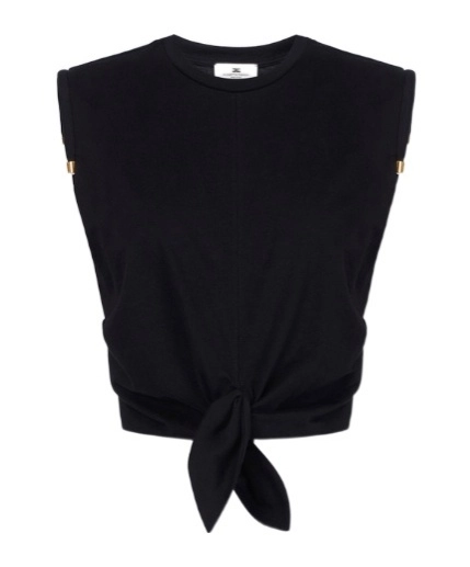 Elisabetta Franchi Jersey T-shirt With Knot
