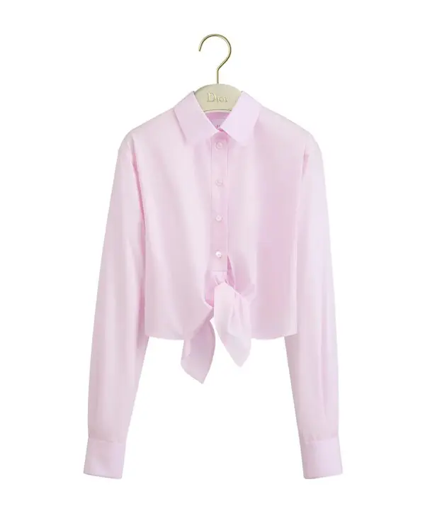 Dior Dioriviera Tied Cropped Blouse - Pink