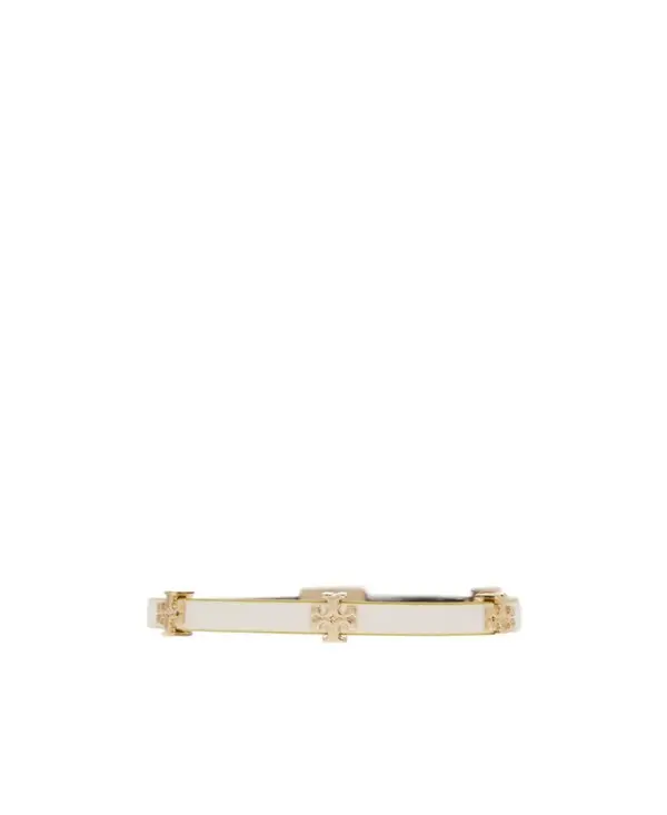 Tory Burch Eleanor Logo Plaque Bracelet - Nude